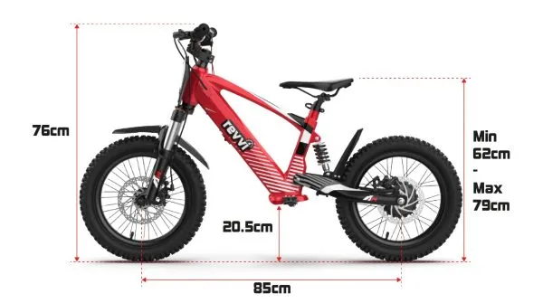 Revvi 16" XL Electric Balance Bike | Kids Electric Bike